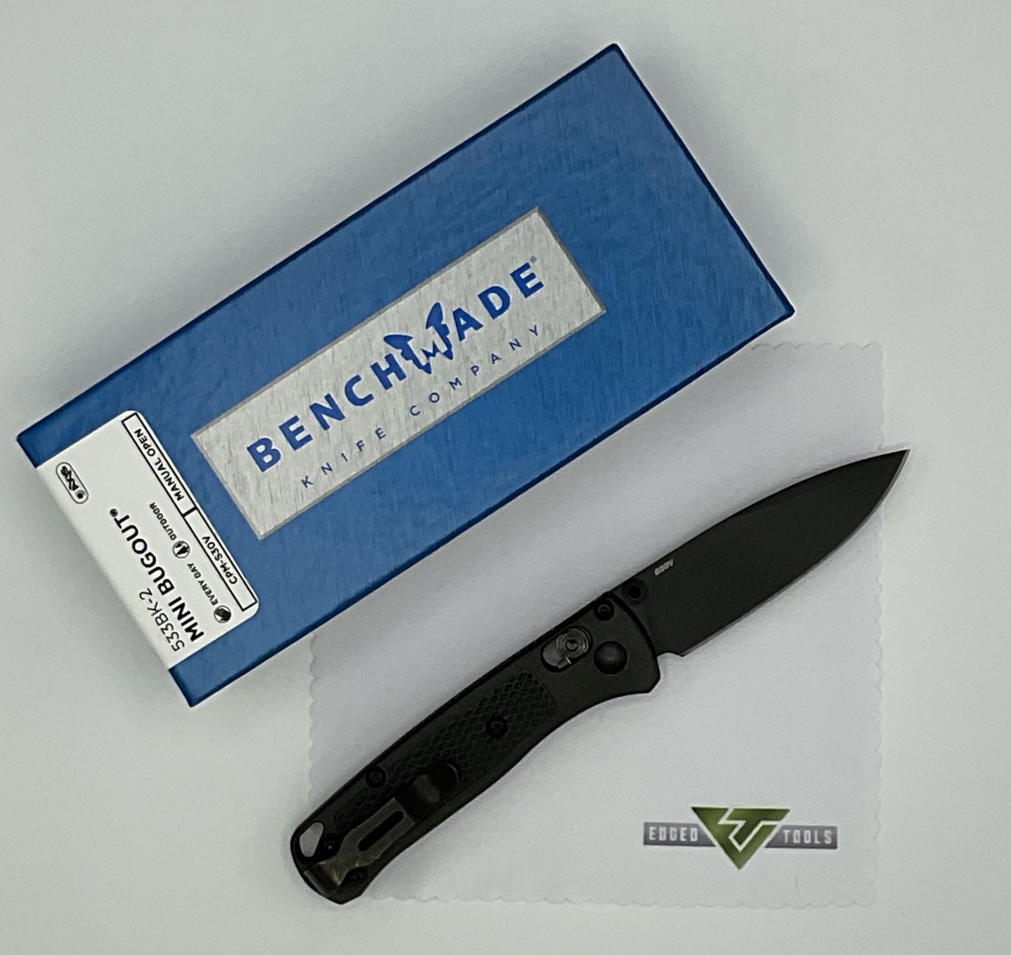 Edged Tools | Benchmade Mini Bugout - Black (533BK-2)