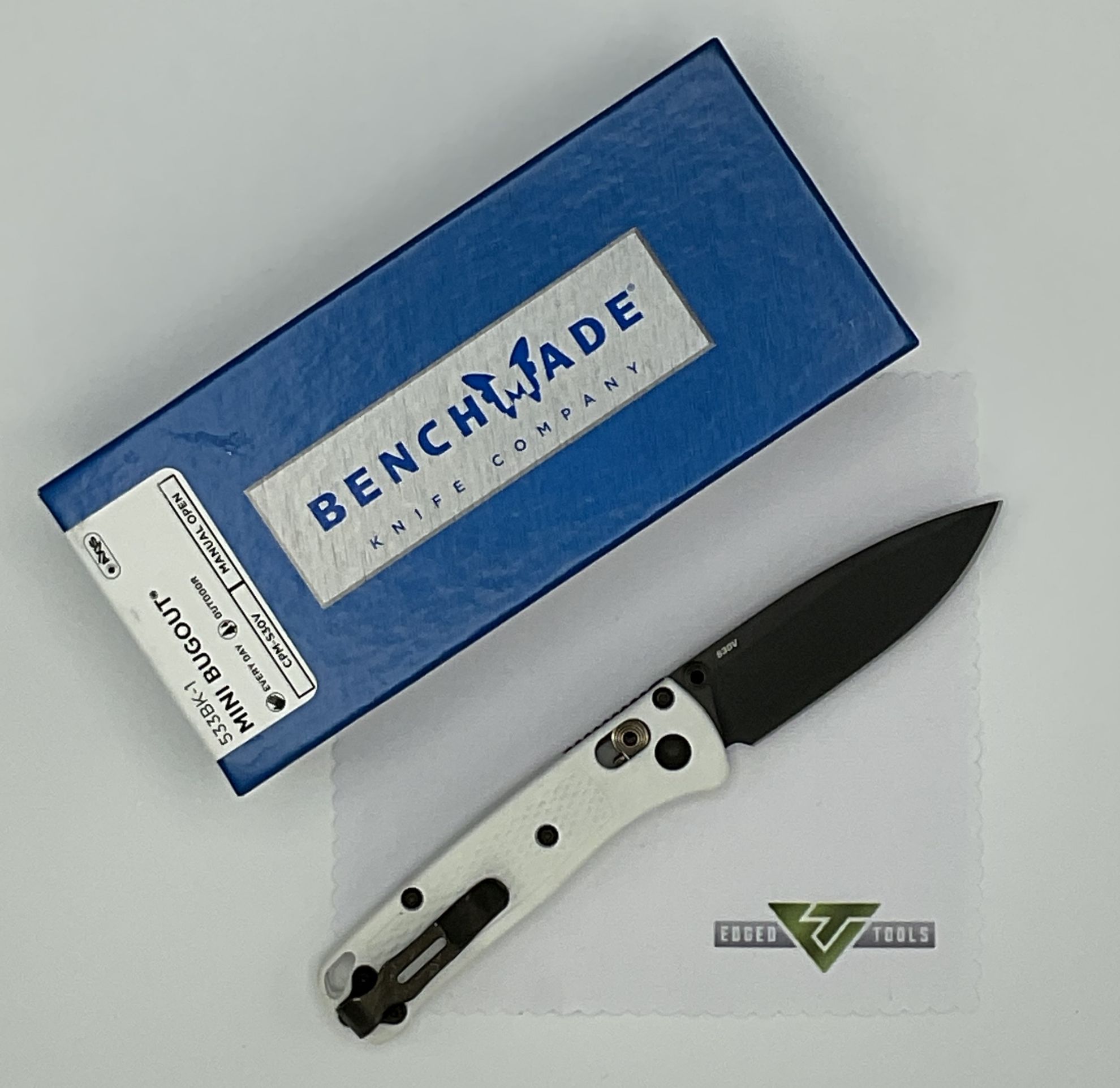 Edged Tools | Benchmade Mini Bugout - White (533BK-1)