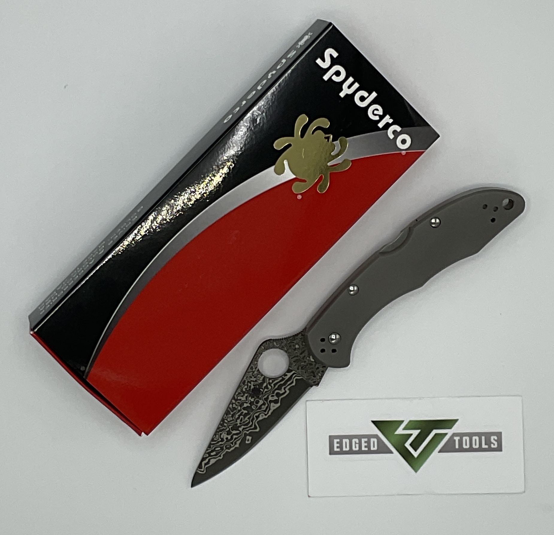 Edged Tools | Spyderco Delica 4 Damascus