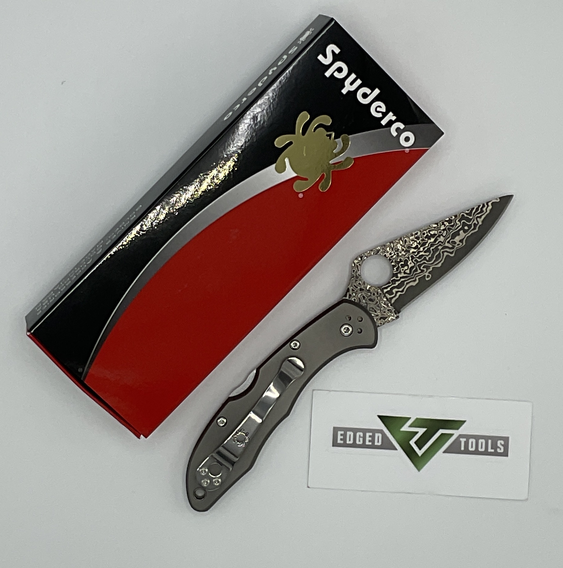 Edged Tools | Spyderco Delica 4 Damascus